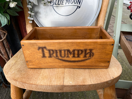 TRIUMPH STORAGE CRATE | TheVintageChicBarn