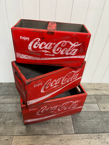 COCA COLA STORAGE CRATES | TheVintageChicBarn