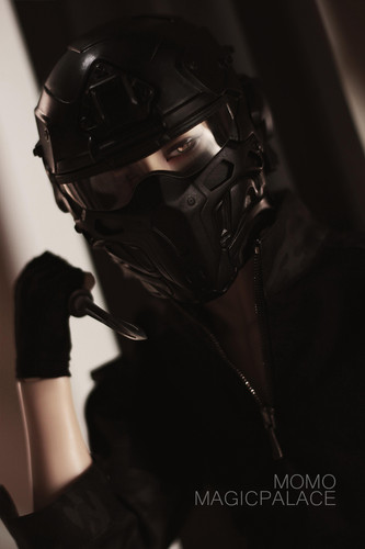 Combat Helmet by MO&MO Magic Palace | Moonlight BJD House