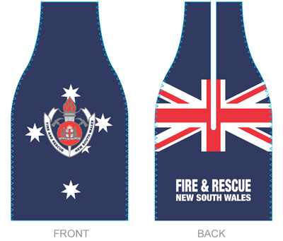 Fire and Rescue NSW Australian Flag Bottle Cooler | Museum of Fire