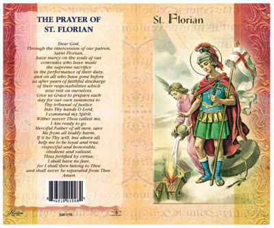 Saint Florian Prayer Card | Museum of Fire