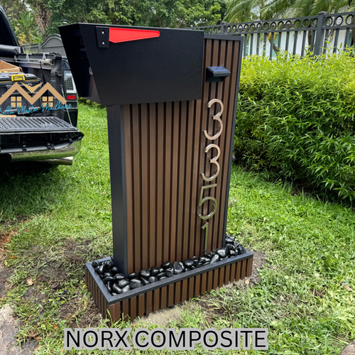 Norx Composite with Frame Top-Mount Mailbox- Slatwall ...