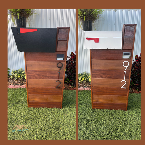 Ipe Hard Wood Top-Mount Mailbox | Bellamastermailbox B