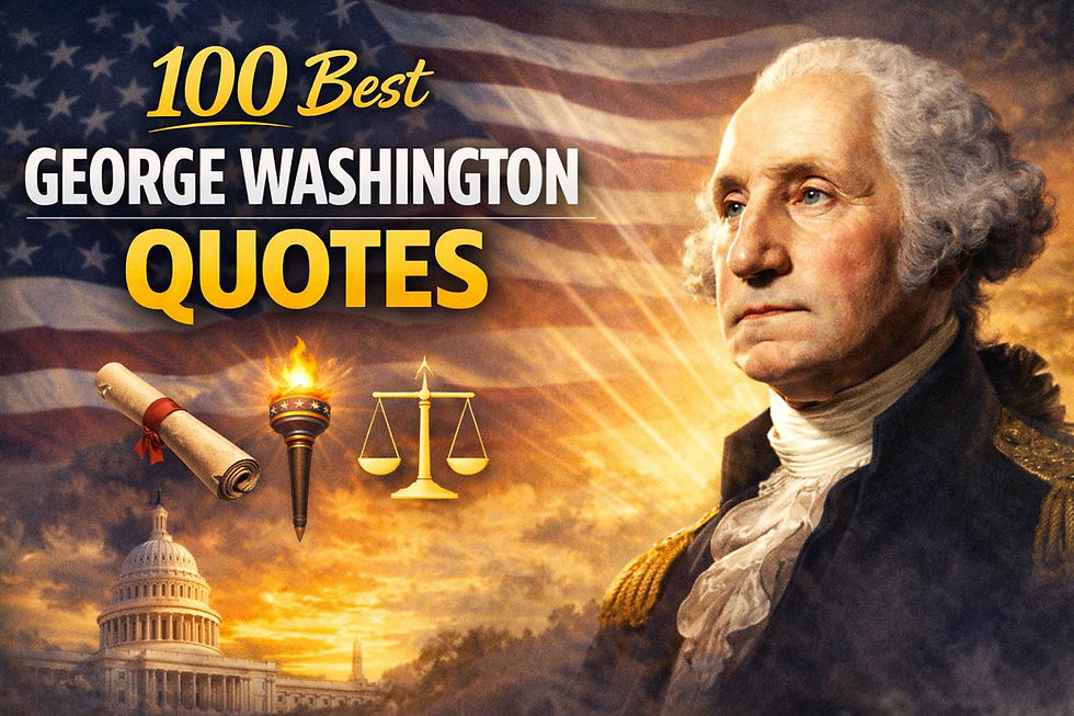 100 Best George Washington Quotes (Leadership, Liberty, Unity, Wisdom)