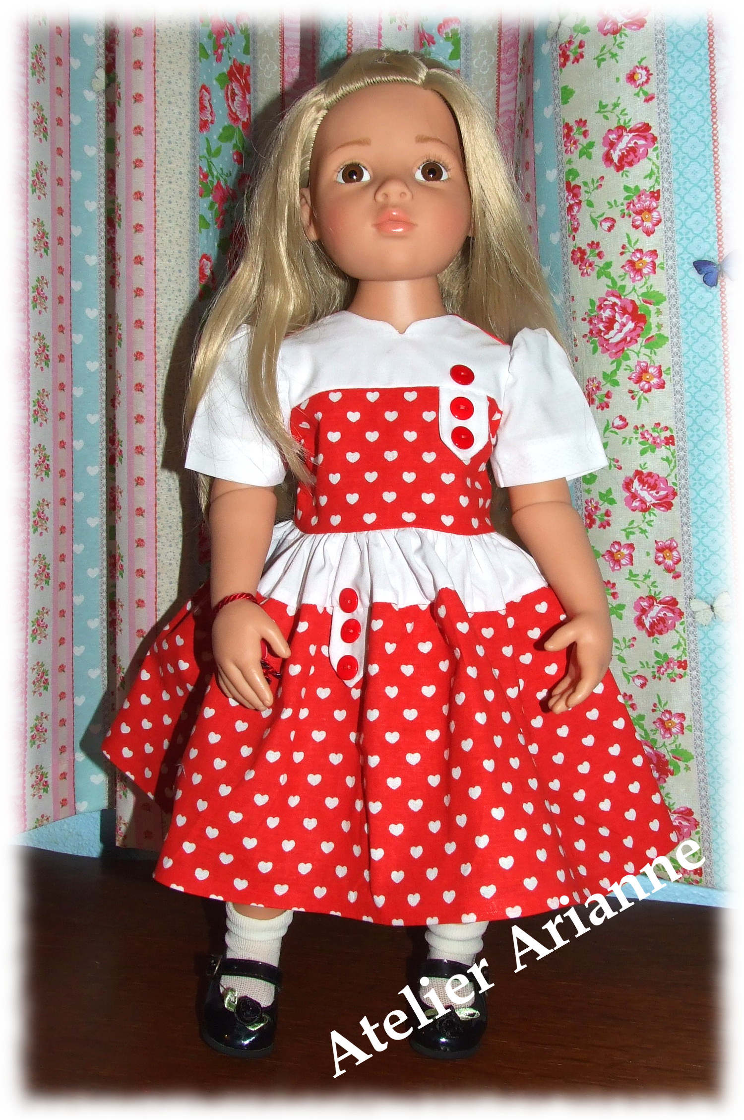 Tenue Marina pour poupée Götz - Atelier Arianne - clinique des poupées