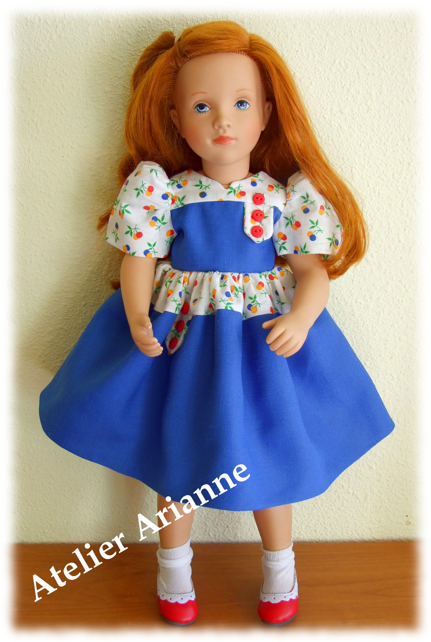 Tenue Marina pour poupée Starlette - Atelier Arianne - clinique des poupées