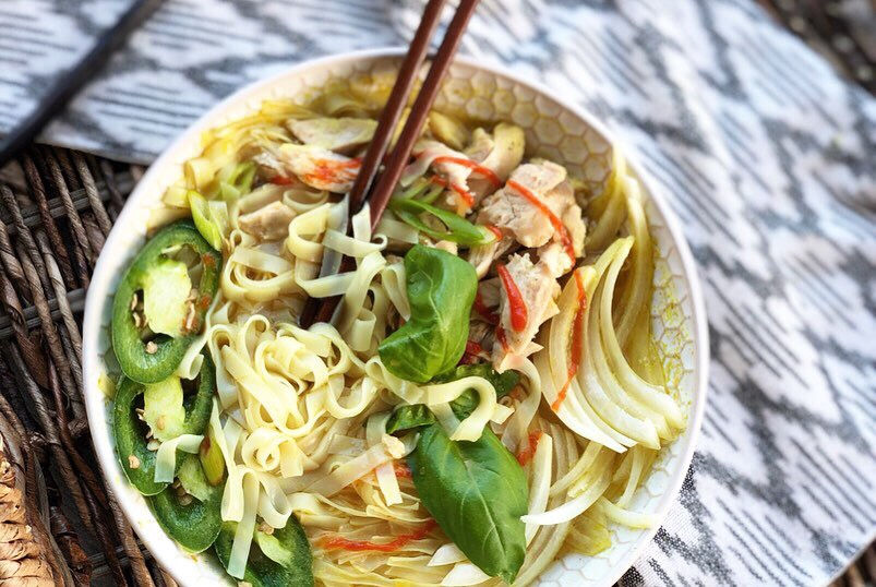 20 minute Curry Chicken Pho