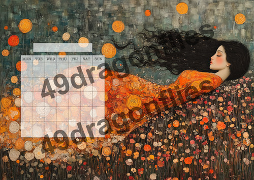 Autumn Muse NO DATE Planner Pages A4 Size | 49dragonflies