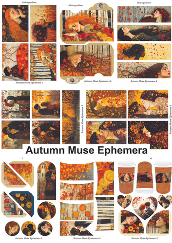 Autumn Muse Ephemera US LETTER Size | 49dragonflies