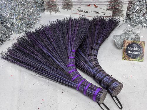 Purple Turkey Wing Whisks Broom, Hand Brooms, Functional Art | Meckley ...