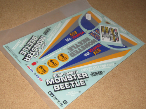 Tamiya Sticker Set For Monster Beetle - 9495866 | RaceCraft R/C