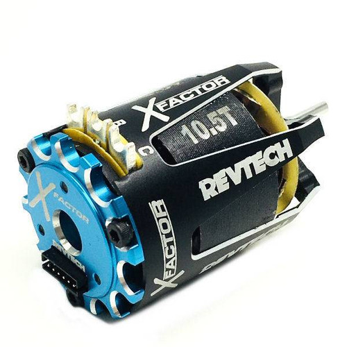 REVTECH X FACTOR 10.5T BRUSHLESS MOTOR - REV1100 | RaceCraft R/C
