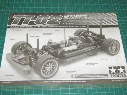 Tamiya Instruction Manual For TT-02 Chassis Models - 11053610 ...