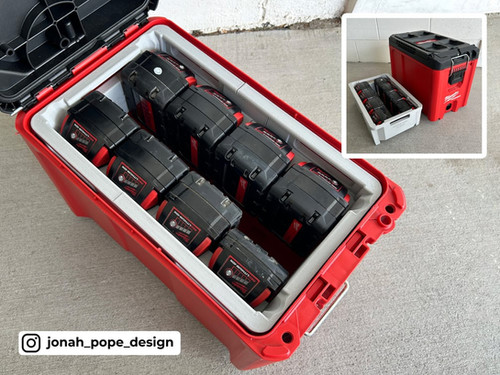 Packout Compact Tool Box - M18 Battery Rack UPPER Insert | 3D ...