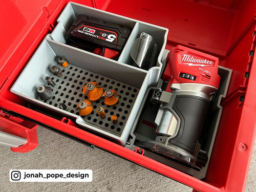 Packout Drawer M18 Router Insert | 3D Technologies USA