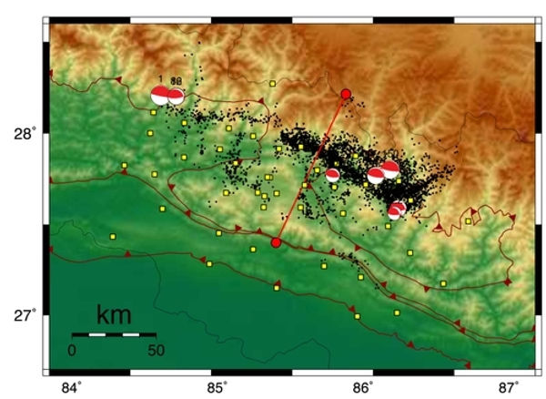 Fault structures illuminated by the Aftershocks of the 2015 Mw 7.8 ...