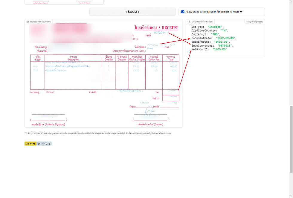 Donut AI Model : Document Understanding Transformer with Thai Invoice ...