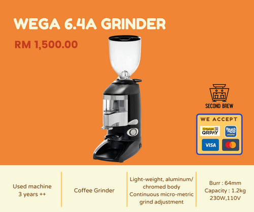 WEGA 6.4A GRINDER | Second Brew Malaysia