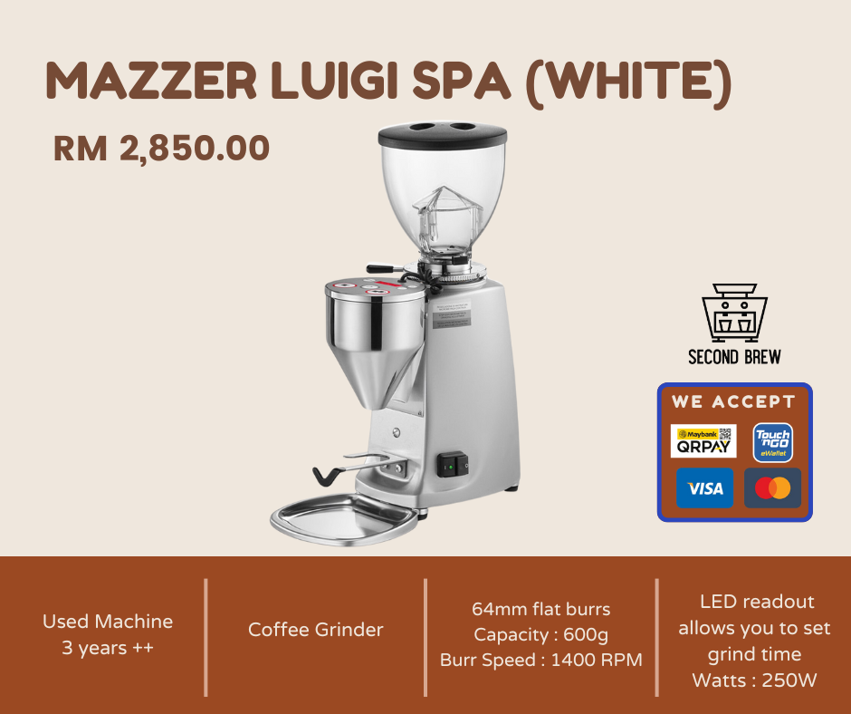 MAZZER LUIGI SPA (WHITE) | Second Brew Malaysia