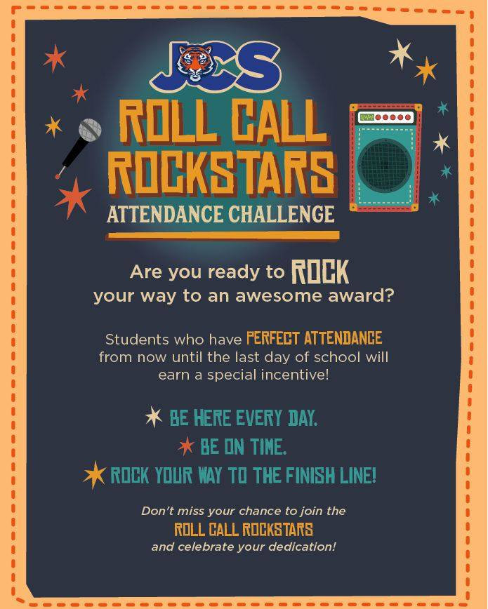 Roll Call Rockstars – Attendance Challenge!