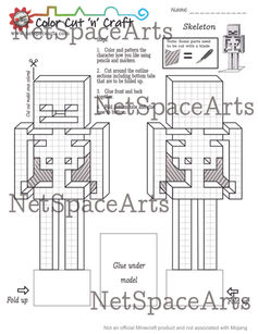 minecraft cut out templates