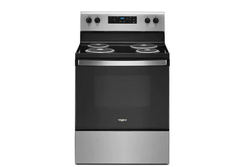 Whirlpool 30 in. 4.8 cu. ft. 4 Burner Element Electric Range with Self ...