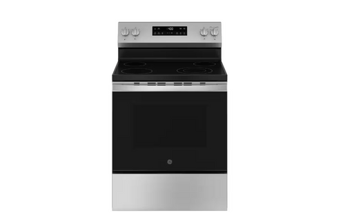 GE 30 in. 4 Burner Element Free-Standing Electric Range in Stainless ...