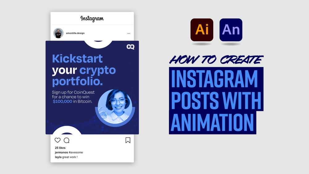 Learn how to create Instagram posts with animation using Adobe ...