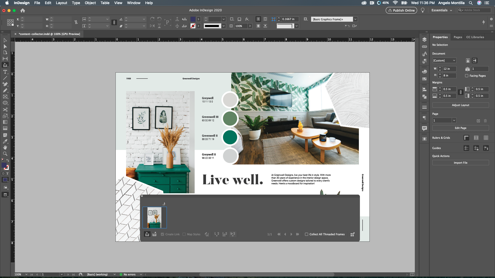 Learn how to use Content Collector Tool in Adobe InDesign