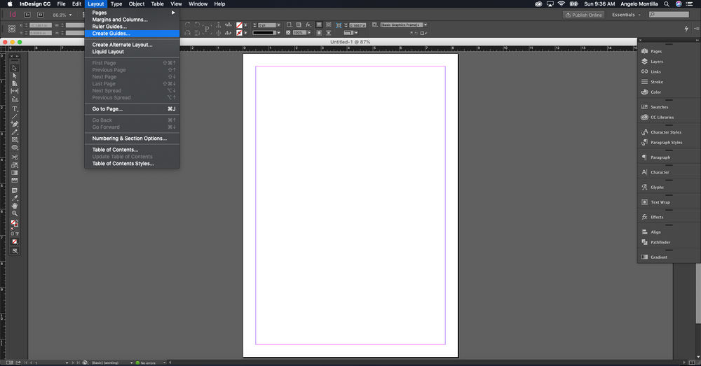 Create Guides In Adobe InDesign Create Guides In Adobe InDesign