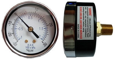 STEAM GAUGE 0-30 HG/0-30 PSI | Crown Engineering