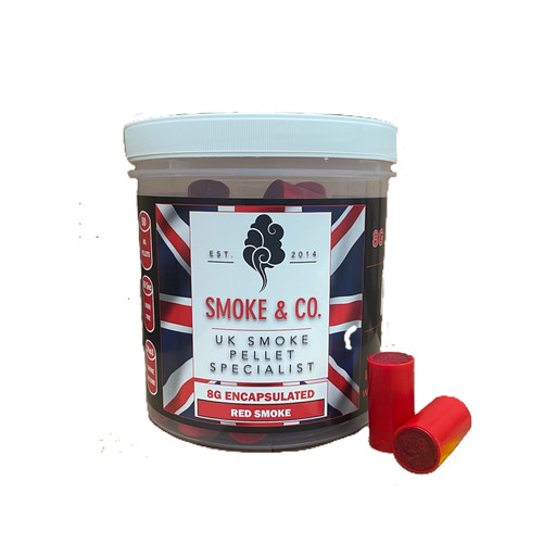 RPS 8g Red Smoke Pellets (Tub of 50) - 8g/24m³/60sec | RPS - SnapLok