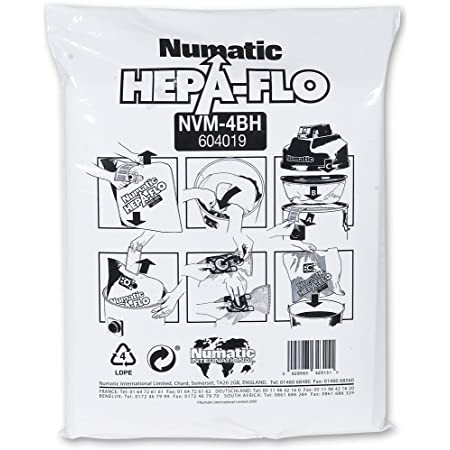 Numatic NVM-4BH Hepa Closed Bags x 10 | SootDevil UK