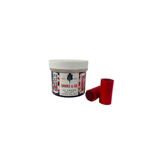 8g x 10 Encapsulated Red Smoke Pellets - 8g/24m³/60sec | SMOKE & CO.