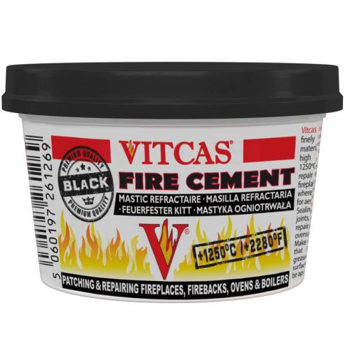Vitcas Fire Cement 500g - BLACK | RPS - SnapLok