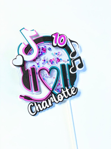 Tik Tok taart shaker topper | Craftie Cutz