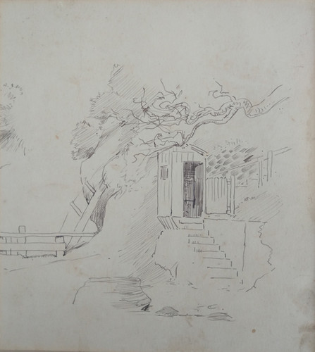 Original Trevor Lloyd drawing C.1920 - Pencil Sketch Cheltenham Beach ...