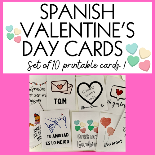 FREE Valentine's Day Cards in Spanish Dia del Amor/San Valentin ...