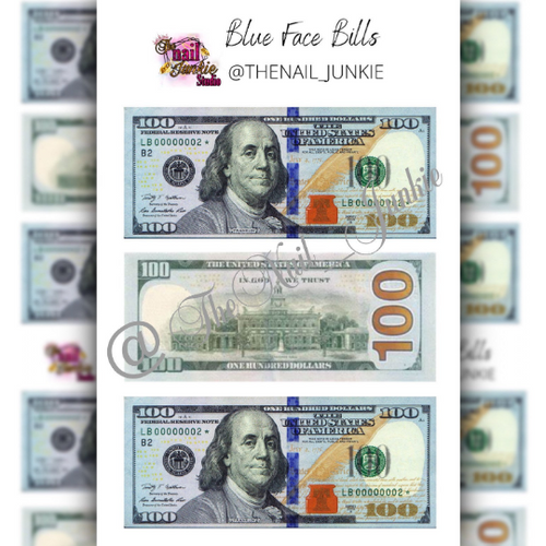 Blue Face Bills Water Slide | The Nail Junkie Stud