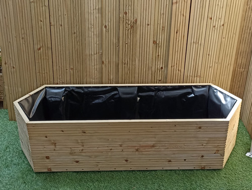 Simple & Stylish Elongated Hex Pond 150x50x39h cm | Dad's Crafts