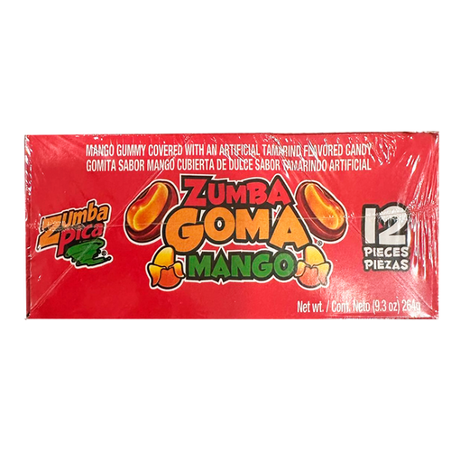 Zumba goma mango 12pc | Tienda Movil