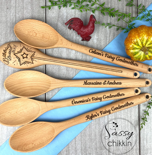Fairy Godmother proposal Bibbidi Bobbidi Boo Magic Wand Wooden Spoon ...