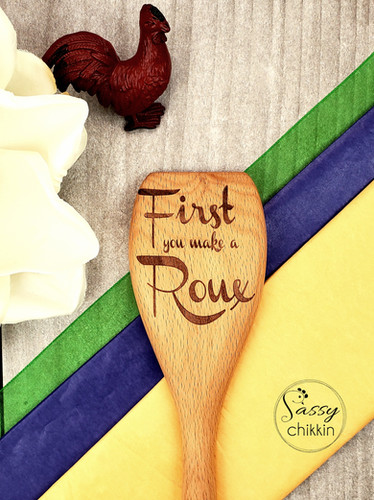 First You Make a Roux Gumbo Spoon, Cajun Cooking Roux Spoon, New ...