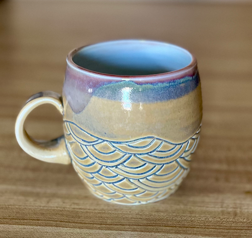 Porcelain Beach Side Mug - 10 oz | German Clay