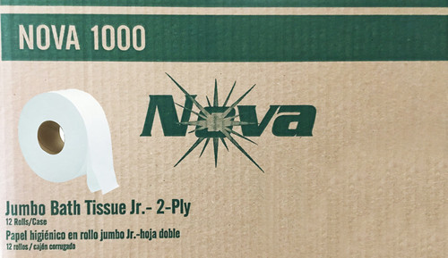 NOVA 1000 Jumbo Bath Tissue JR., 2-ply - 12 roll CASE | PRECISEWEBSITE