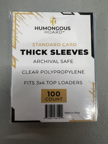 Standard Card Thick Sleeves (Fits 3x4) | smrcollectibles