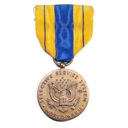 US WWII Selective Service System Medal | queencitymilitaria