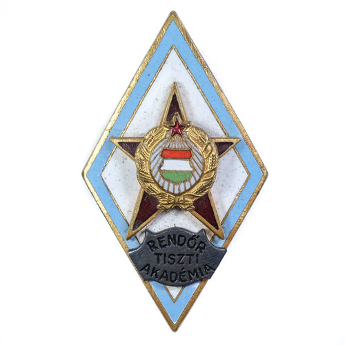 Hungarian People's Republic, Police Academy Graduation Badge ...