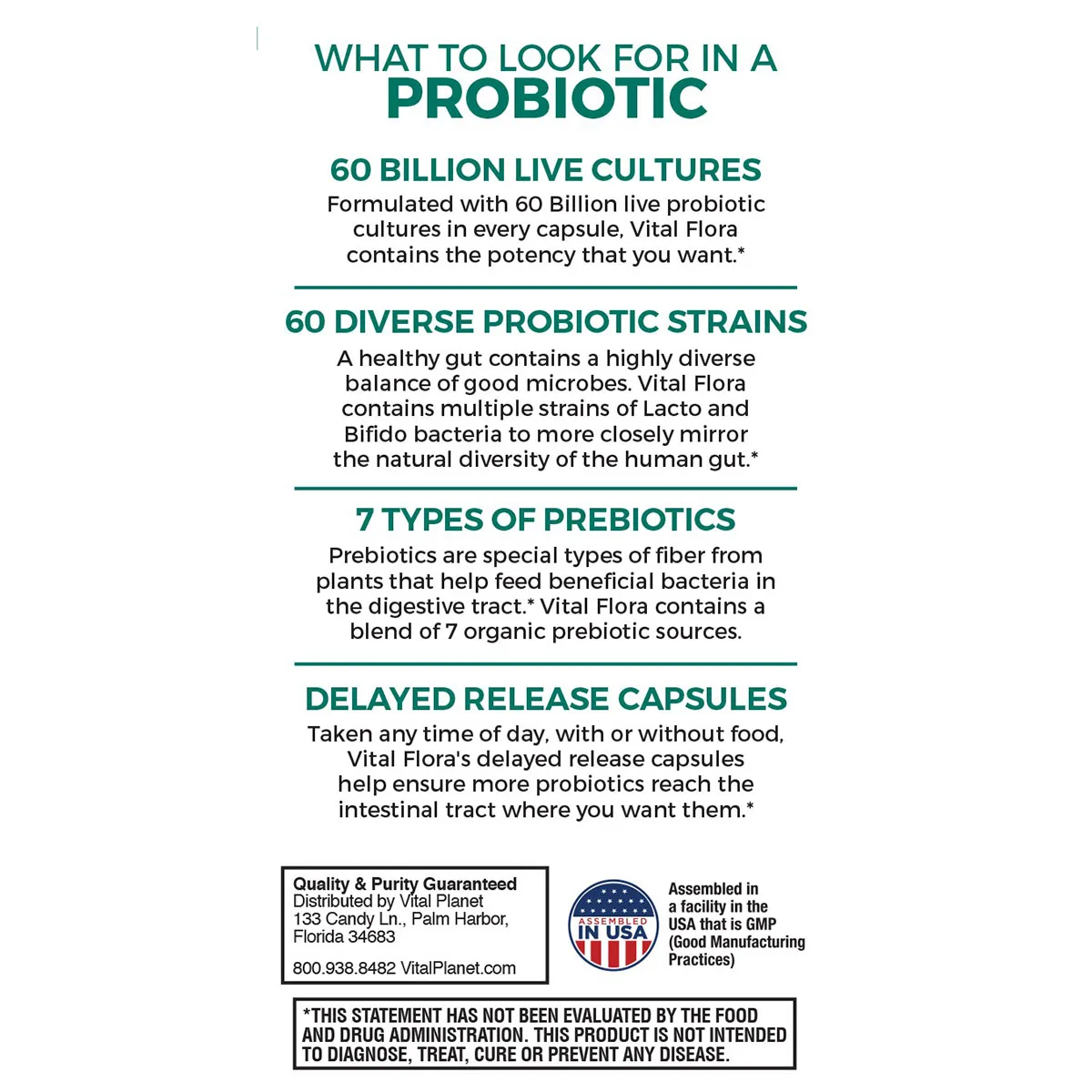 Vital Flora Men's 55+ Daily Probiotic | gethealthy