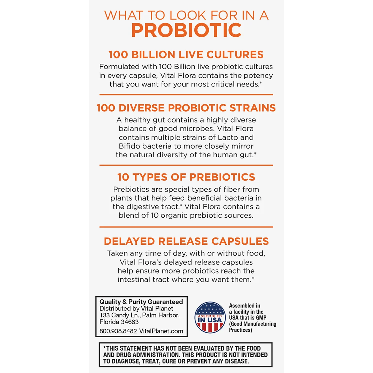 Vital Flora Advanced Biome Probiotic 100 Billion | gethealthy
